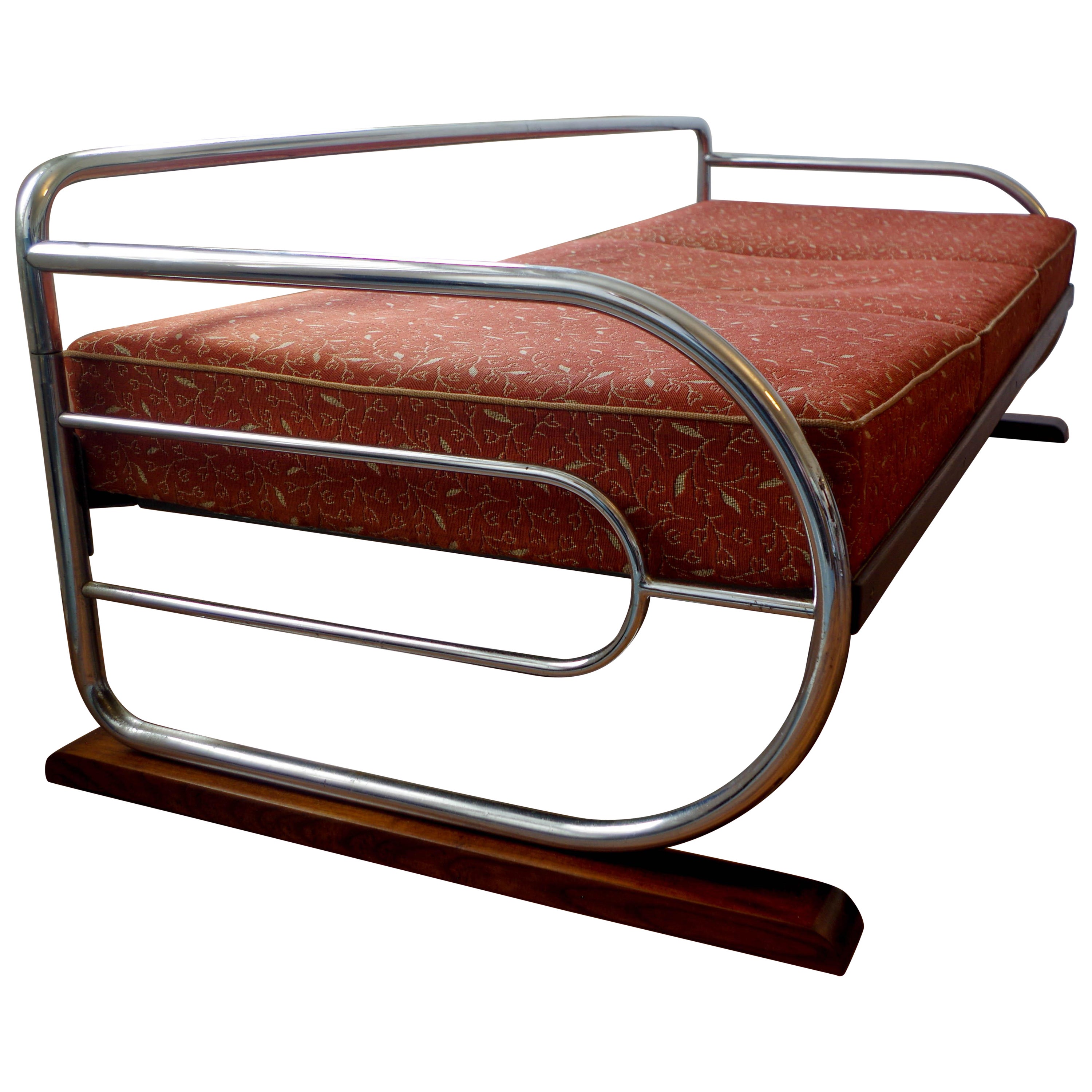 Bauhaus Three Seater Tubular Sofa by Slezak, Czechoslovakia, 1930s at ...