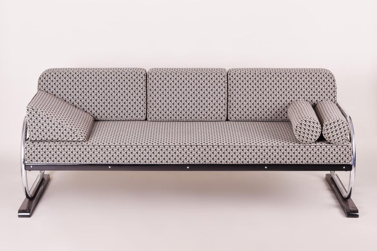 Bauhaus Tubular Chromed Steel Sofa by Robert Slezák, Design by Thonet ...