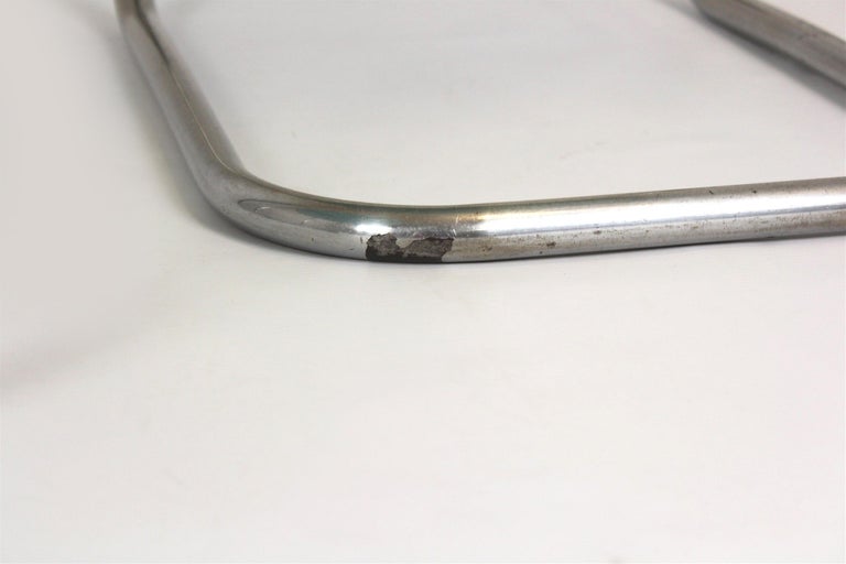 Bauhaus Tubular Steel Set, Round Table and Chair by Mart Stam, 1930s ...