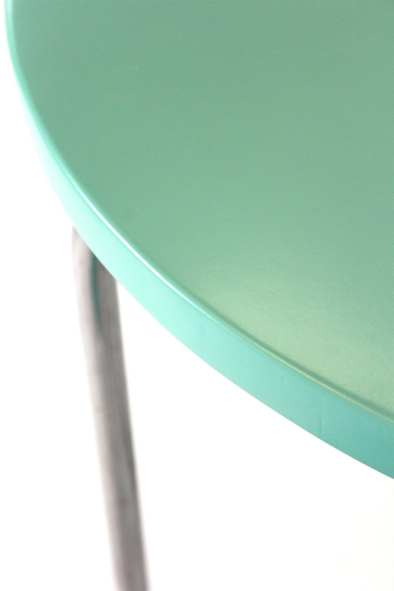 Bauhaus Tubular Steel Set, Round Table and Chair by Mart Stam, 1930s ...