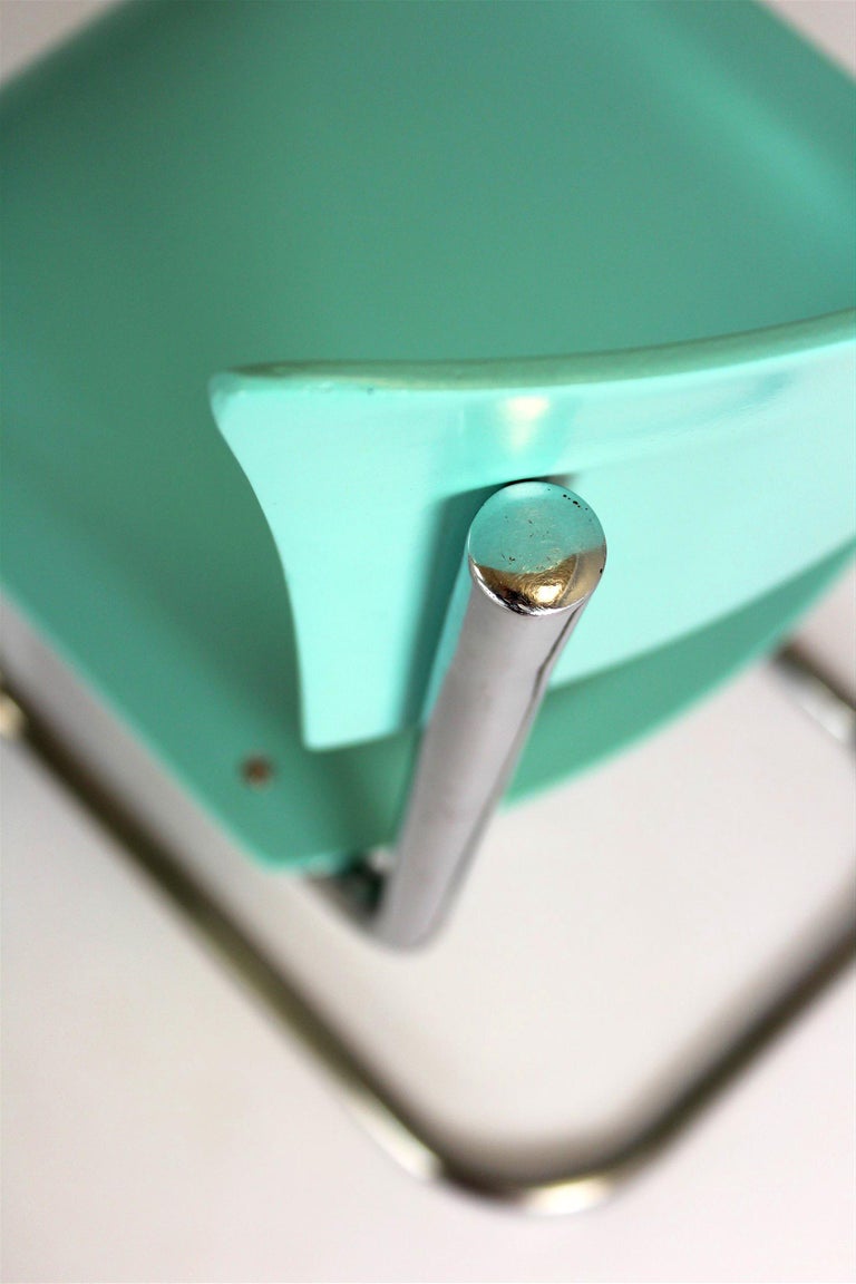 Bauhaus Tubular Steel Set, Round Table and Chair by Mart Stam, 1930s ...