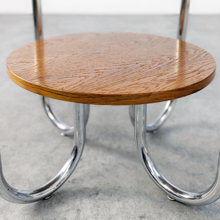 Bauhaus Tubular Steel Table by Karel Ort for Gottwald For Sale at 1stDibs