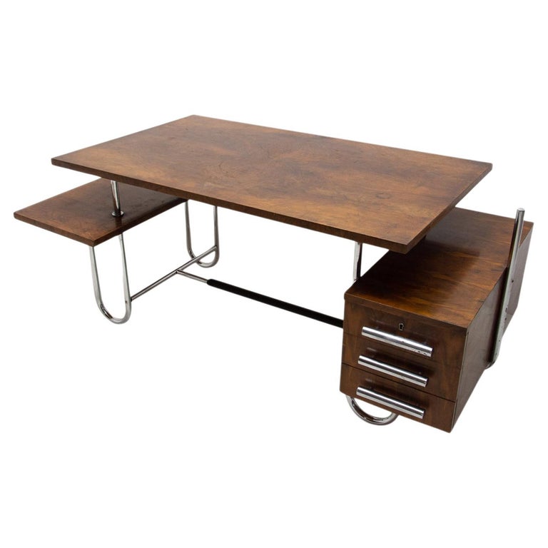 Bauhaus Tubular Steel Writing Desk B-327 by André Lurçat at 1stDibs