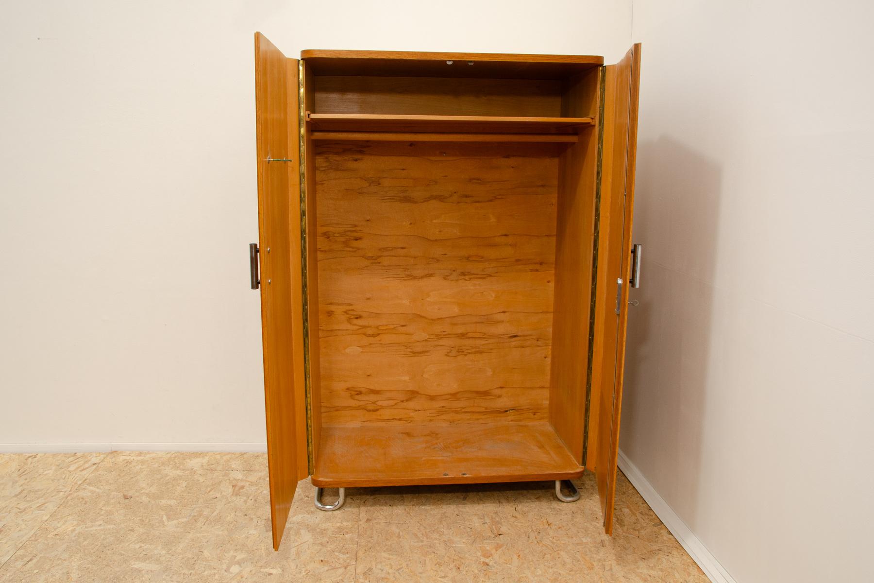 Bauhaus wardrobe by Vichr and spol, 1930´s, Bohemia at 1stDibs