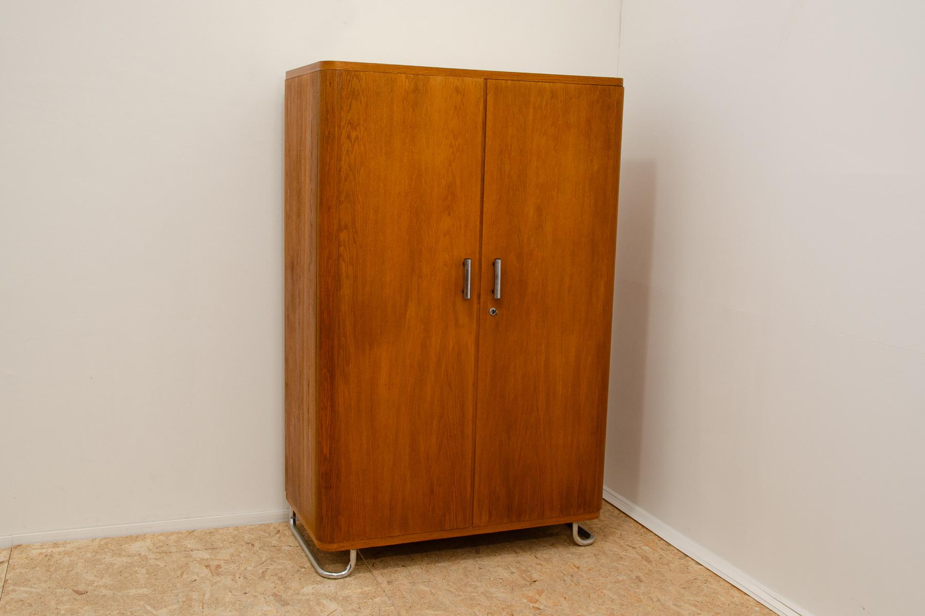 Bauhaus wardrobe by Vichr and spol, 1930´s, Bohemia at 1stDibs