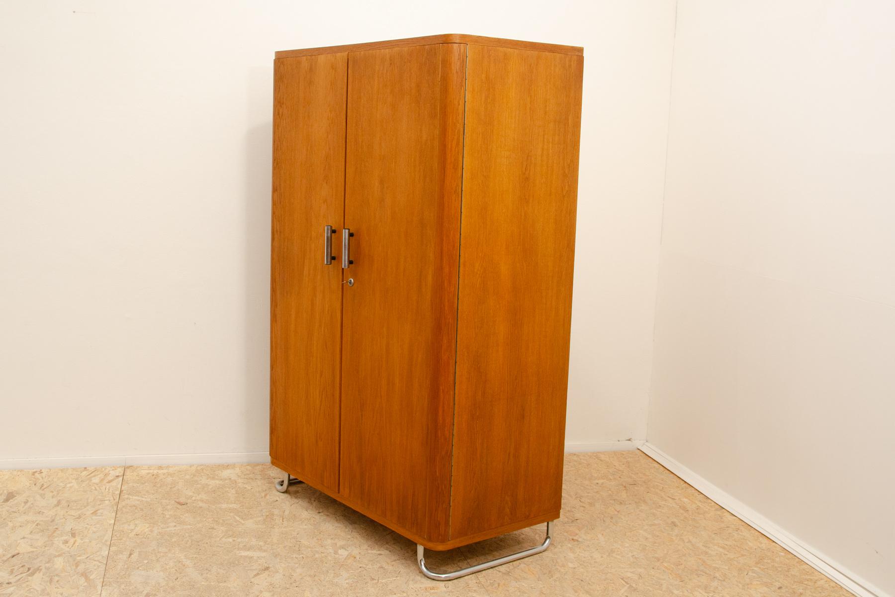 Bauhaus wardrobe by Vichr and spol, 1930´s, Bohemia at 1stDibs