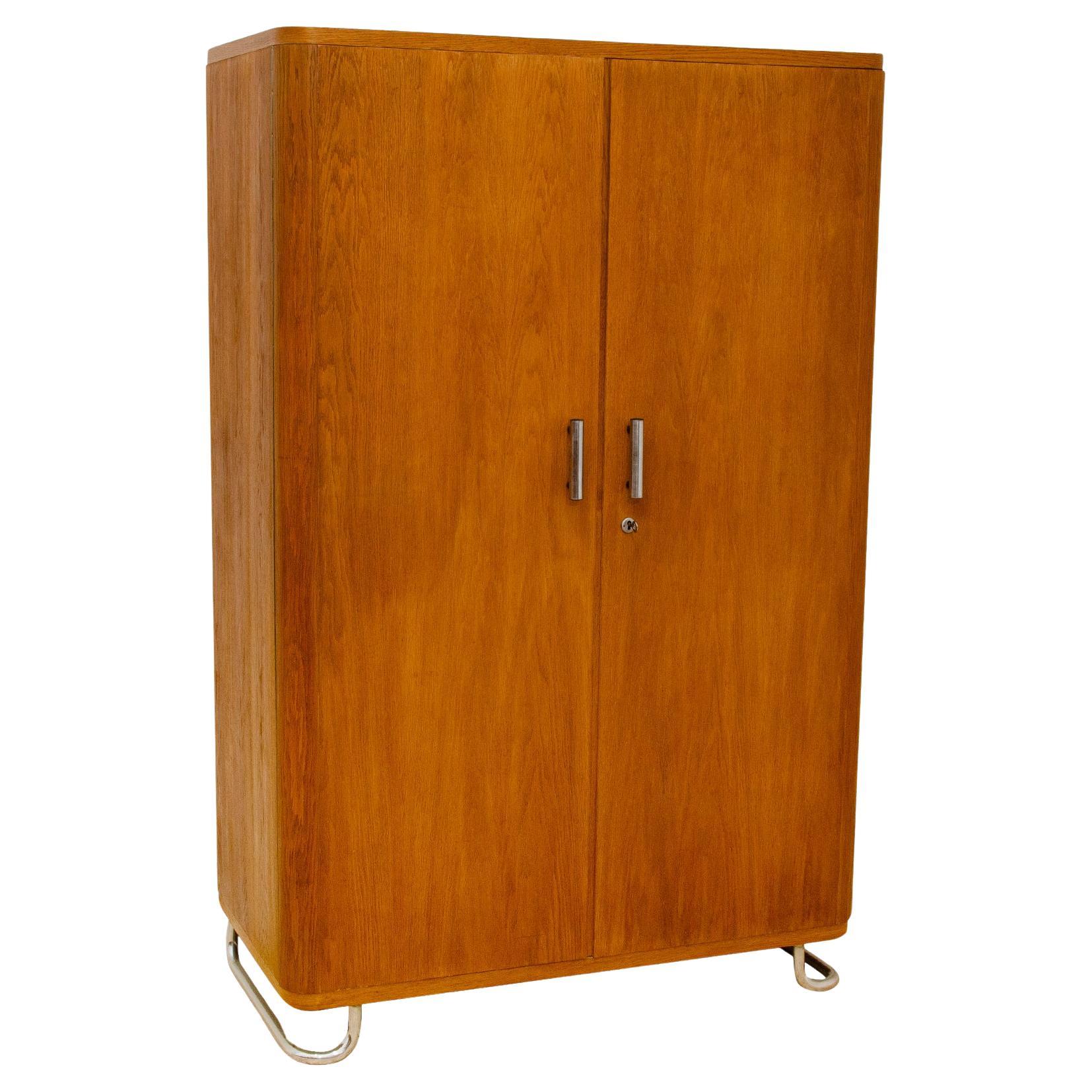 Bauhaus wardrobe by Vichr and spol, 1930´s, Bohemia at 1stDibs