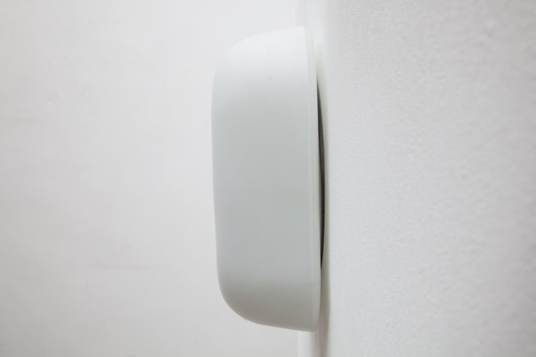 Bauhaus White Opal Square Ceiling Lamp at 1stDibs