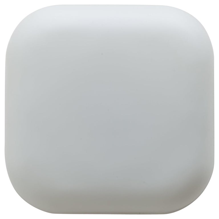 Bauhaus White Opal Square Ceiling Lamp at 1stDibs