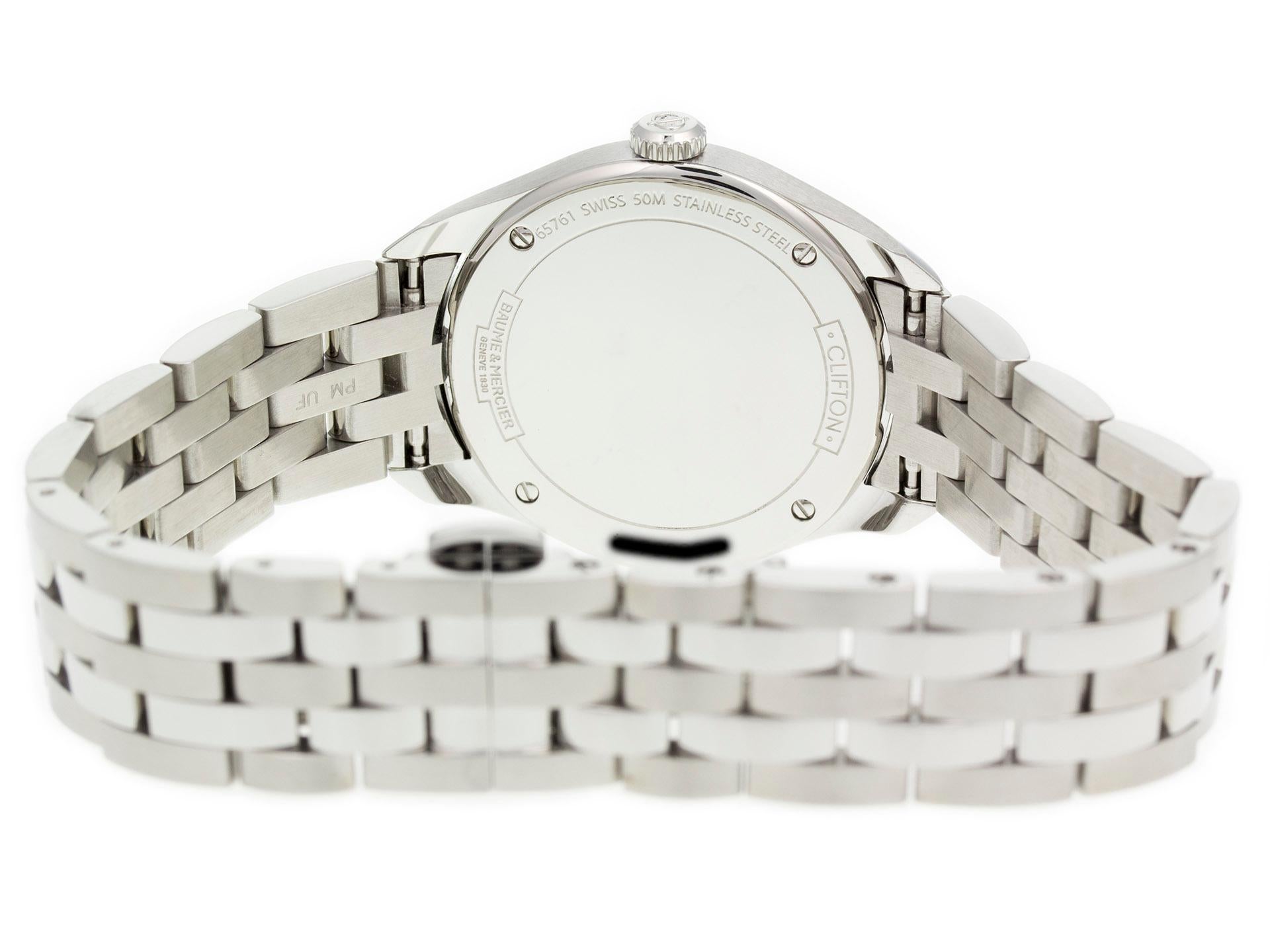 Baume and Mercier Clifton MOA10176 For Sale at 1stDibs