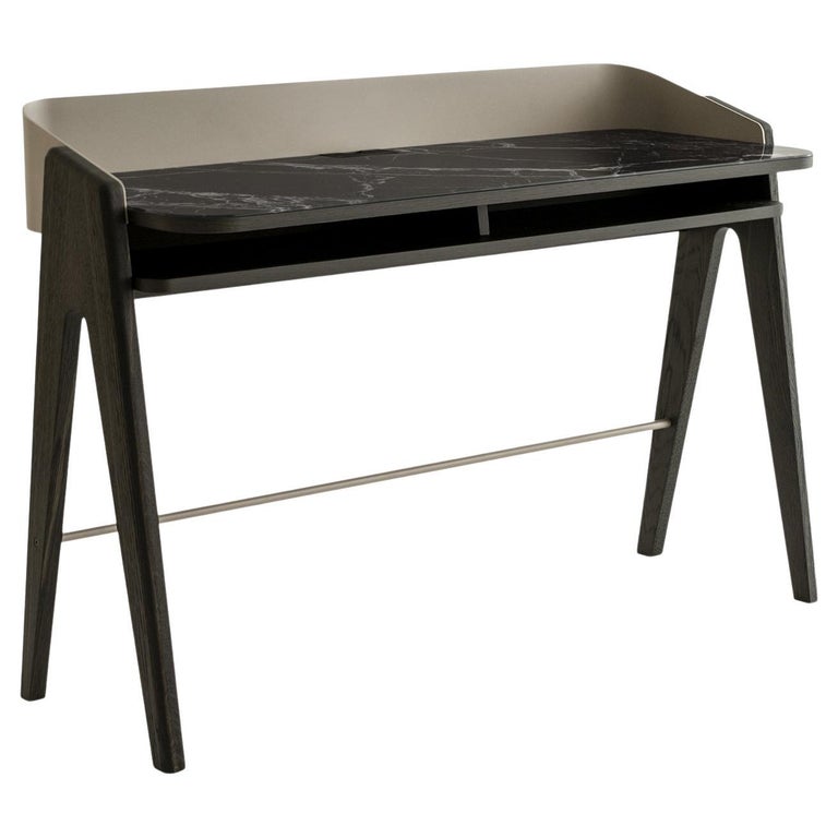 Bavero Breccia Imperiale Marble-Effect and Oak Writing Desk For Sale at ...