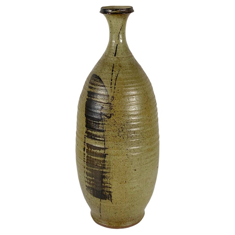 Bay Area Ceramic Studio Artist Ray Walker Tall Vessel For Sale at 1stDibs