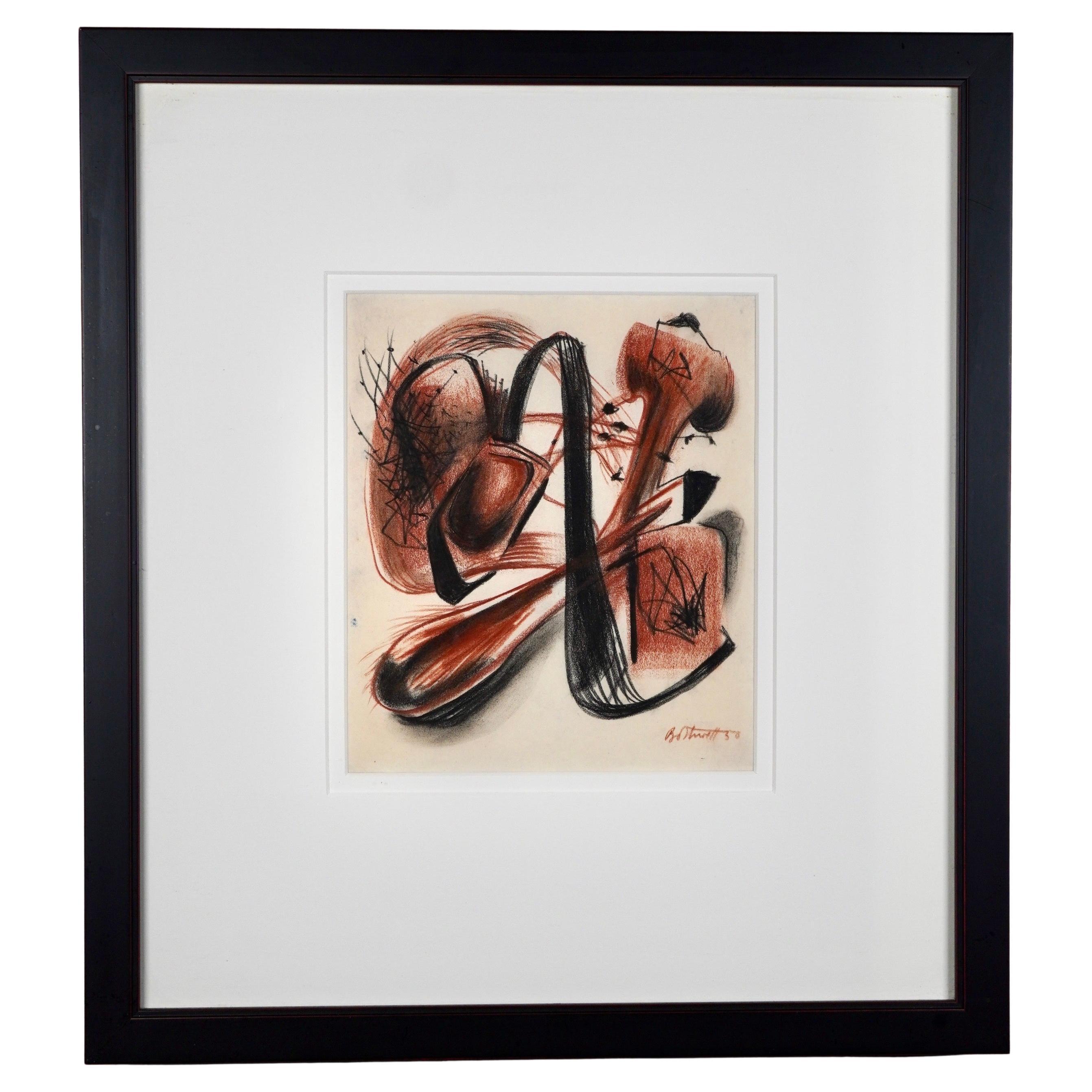 Bay Area Surrealist Dorr Hodgson Bothwell Gouache, 1950 For Sale at 1stDibs