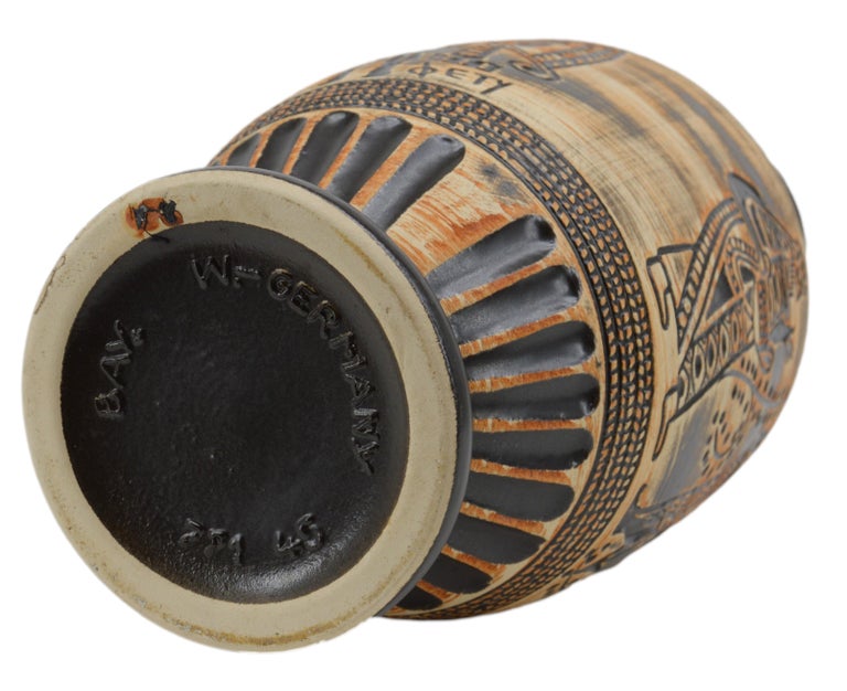 Bay Keramik Large Mid-Century Sumerian Vase For Sale at 1stDibs