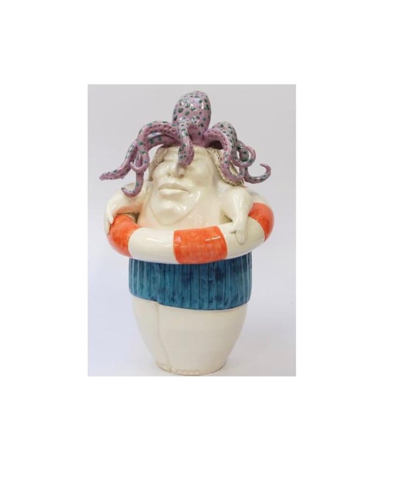 Baywatch Octopus Decorative Centerpiece, Handmade Italy, 2020, Hand ...