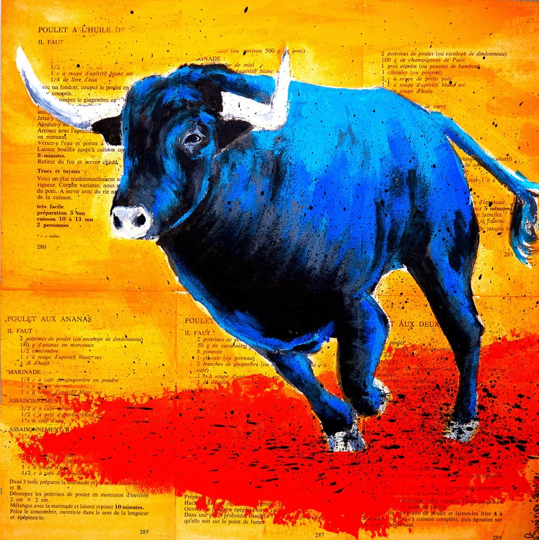 Bazevian DelaCapuciniere - Animal Toro Azul II For Sale at 1stDibs