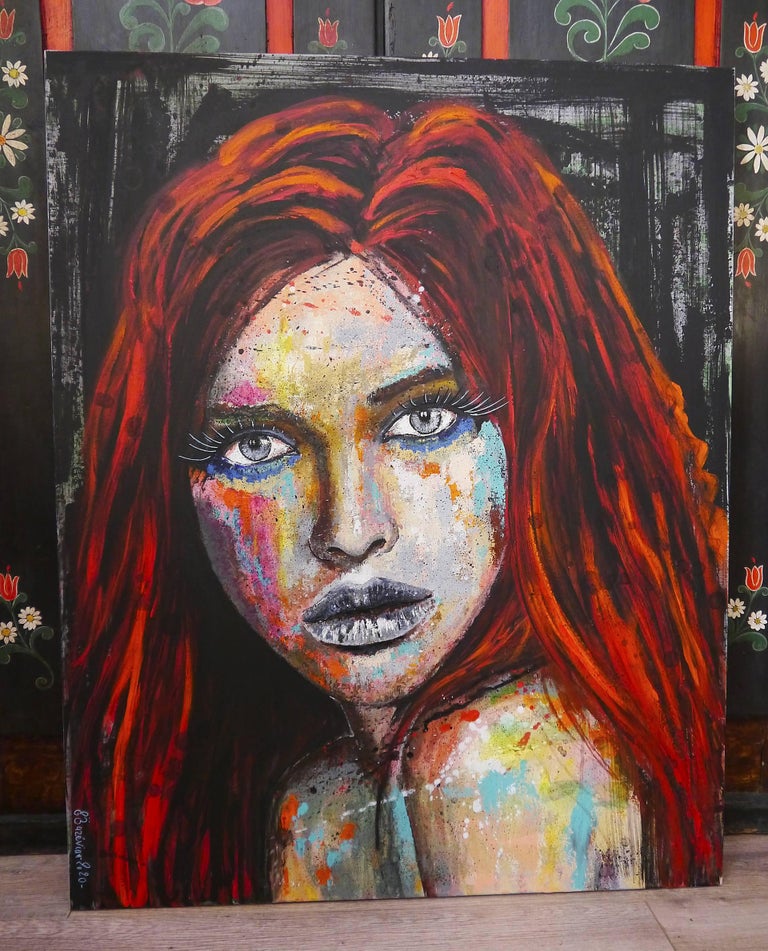 Bazevian DelaCapuciniere - Portrait La Dame Bleue Ardent For Sale at ...