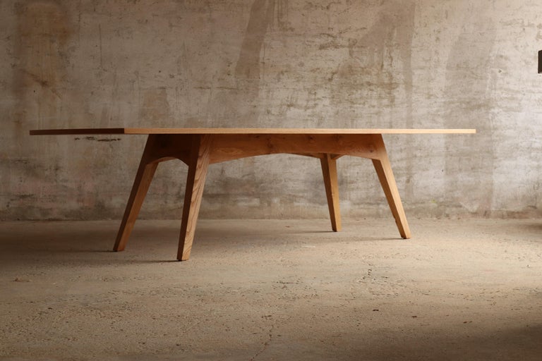 BB Dining Table, Solid Oak, Large, Elegant Handmade and Designed by ...