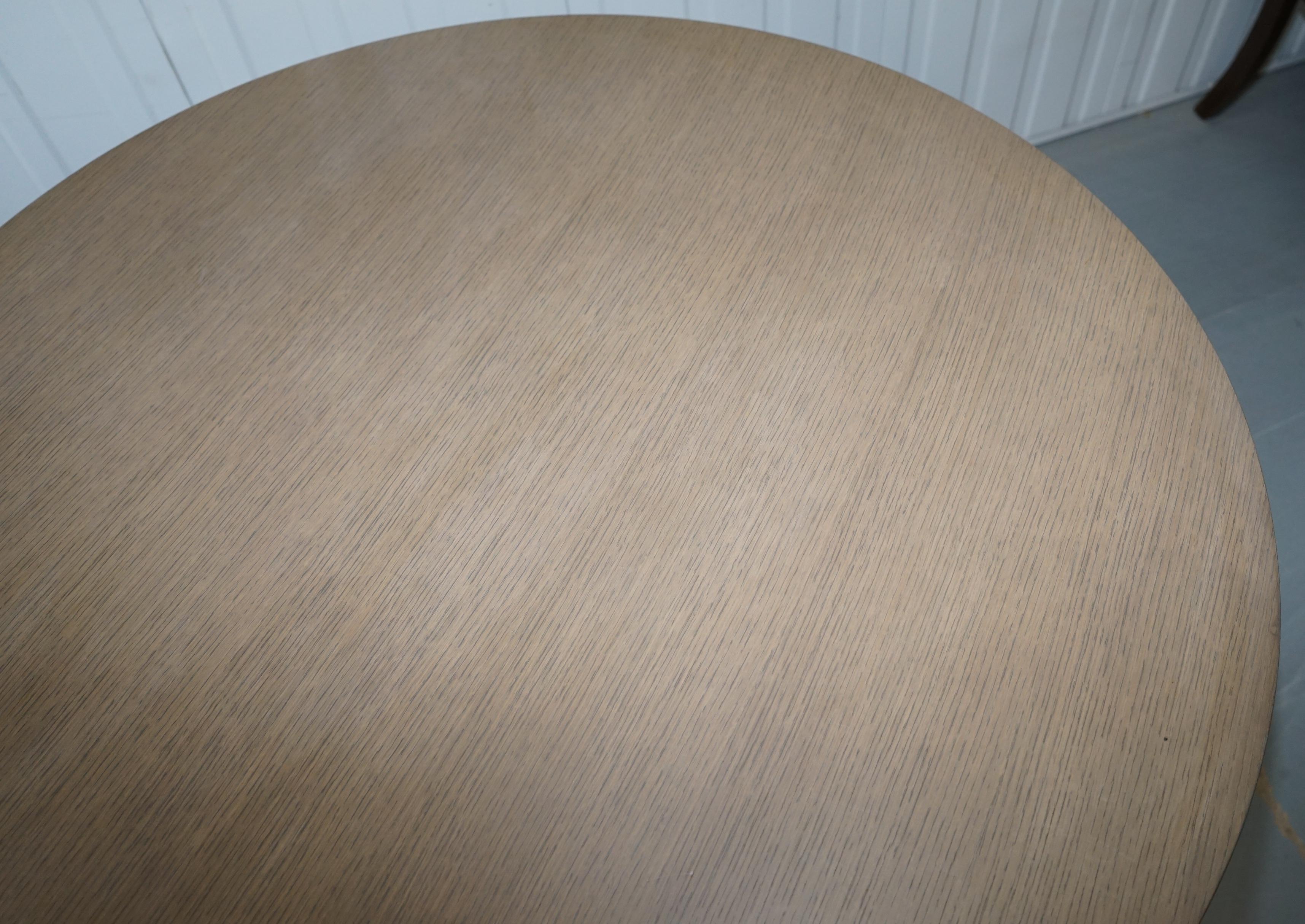 B&B Italaia Maxalto Smt11LB Simplice Pathos Chrome Round Dining Table ...