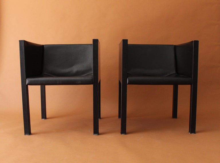 B&B Italia Arm Chairs Attributed to Mario Bellini at 1stDibs
