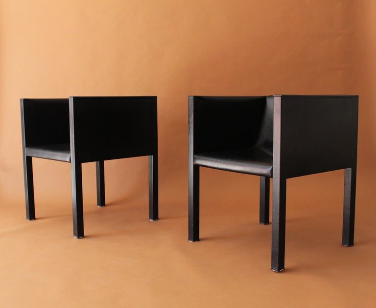 B&B Italia Arm Chairs Attributed to Mario Bellini at 1stDibs