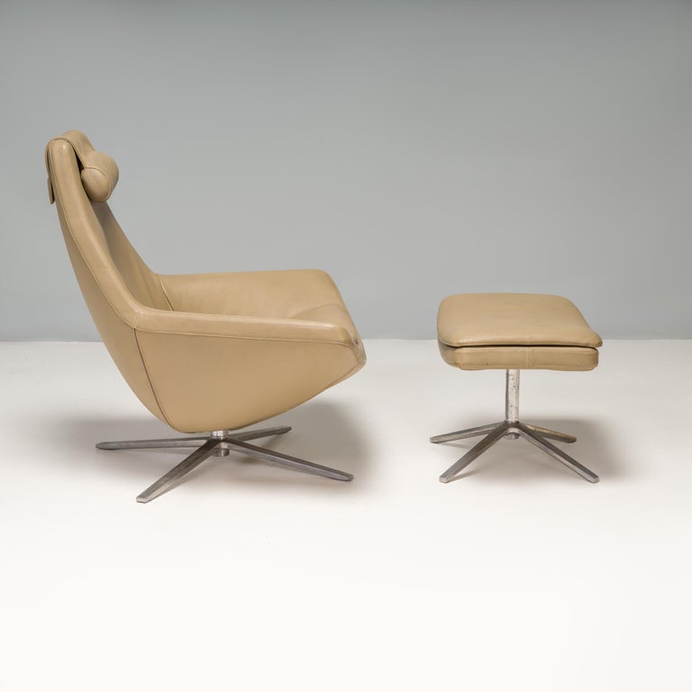 B&B Italia by Jeffrey Bernett Metropolitan ME100/1 Leather Armchair and ...