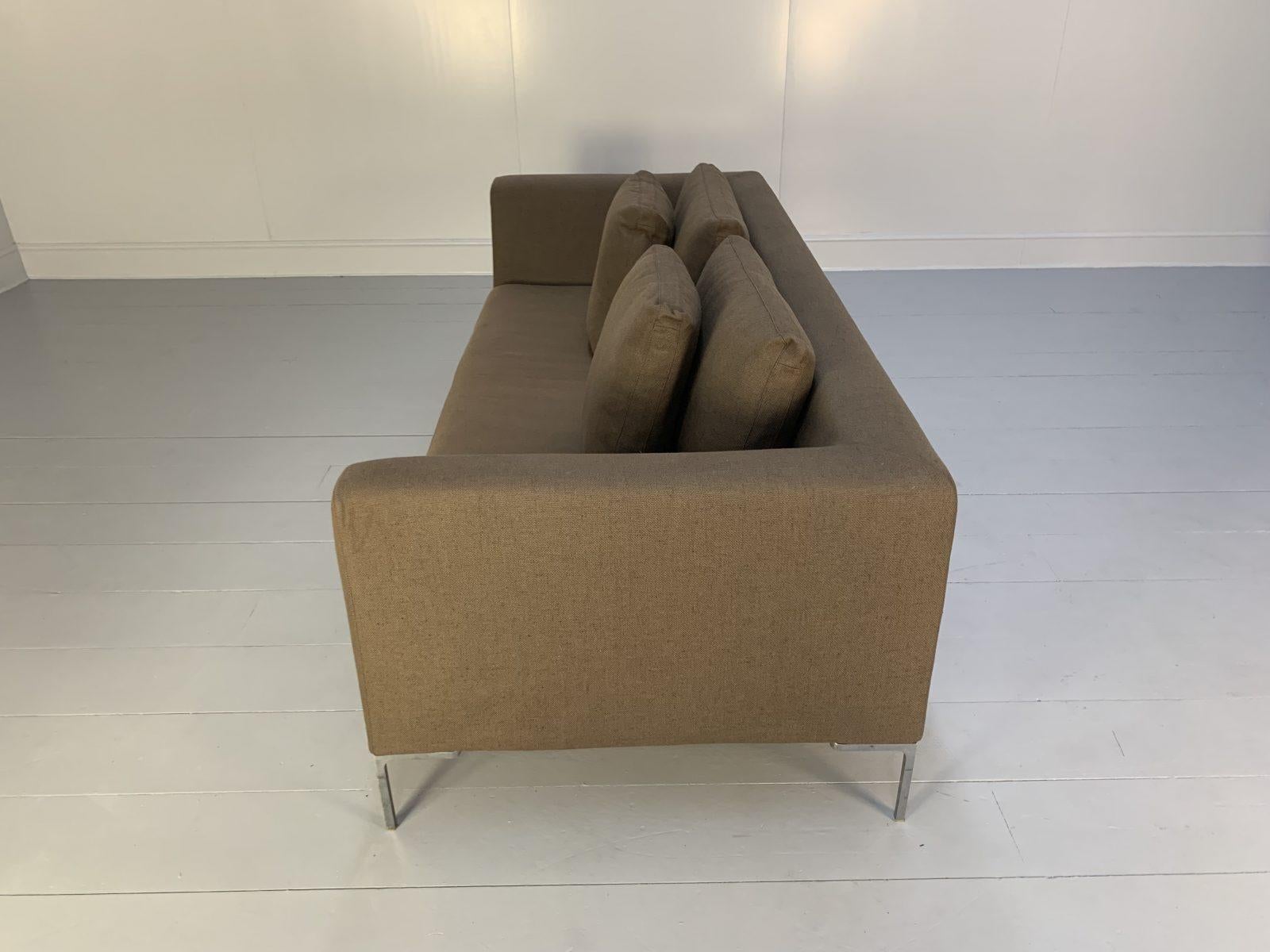 B&B Italia “Charles CH230” 3-Seat Sofa – In “Libeccio” Fabric For Sale ...