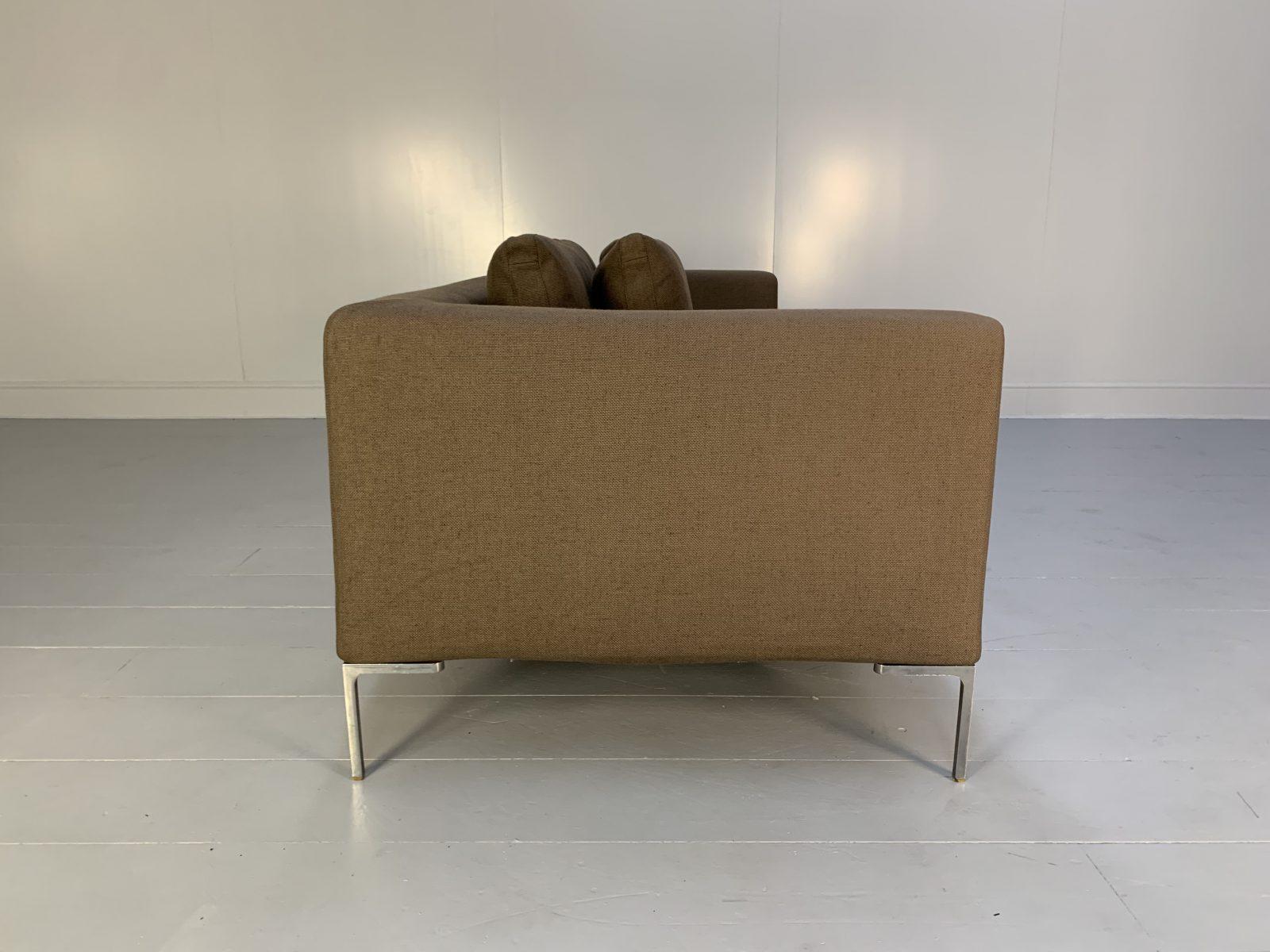 B&B Italia “Charles CH230” 3-Seat Sofa – In “Libeccio” Fabric For Sale ...