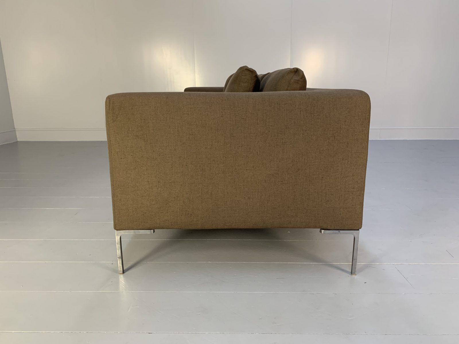 B&B Italia “Charles CH230” 3-Seat Sofa – In “Libeccio” Fabric For Sale ...