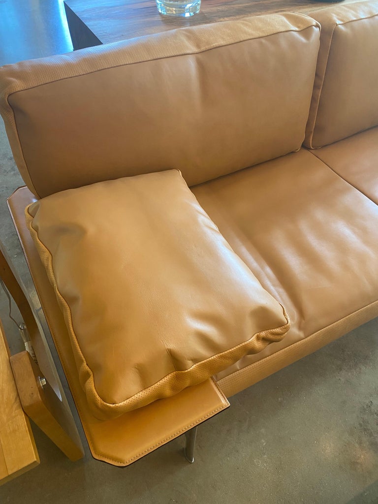 B&B Italia Leather Diesis Sofa, Italy For Sale at 1stDibs