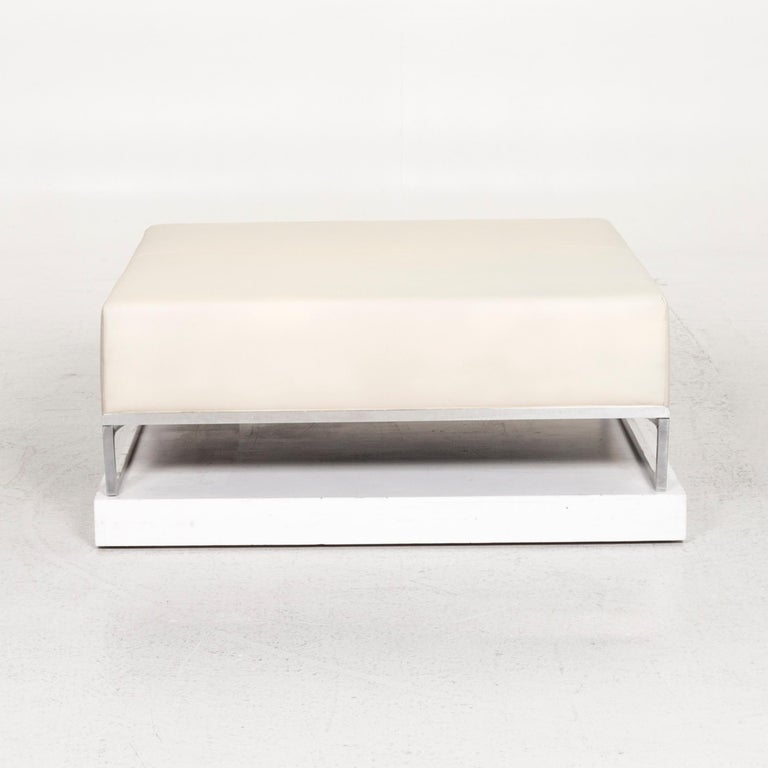 B&B Italia Stool Cream Ottoman at 1stDibs