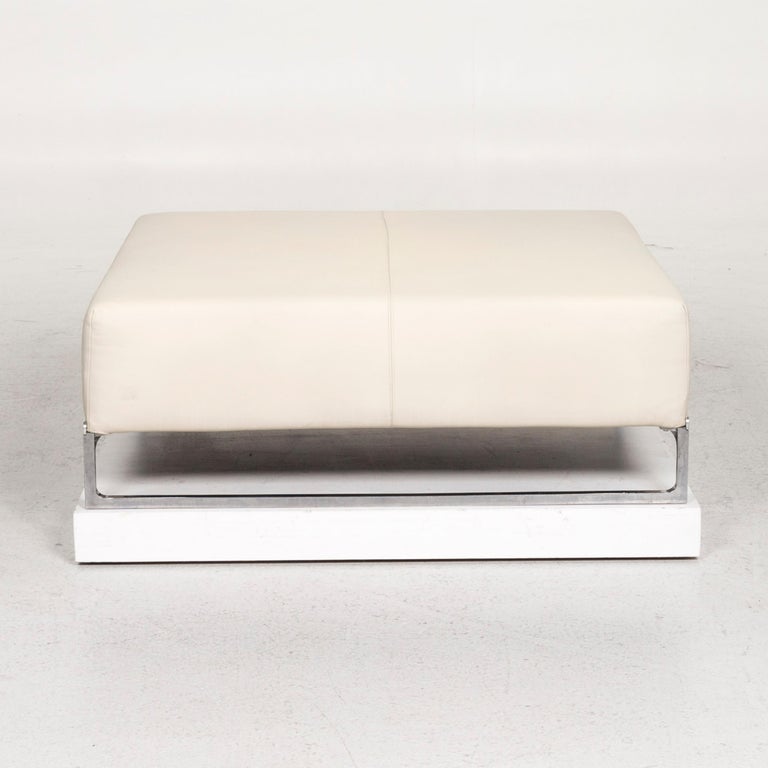 B&B Italia Stool Cream Ottoman at 1stDibs