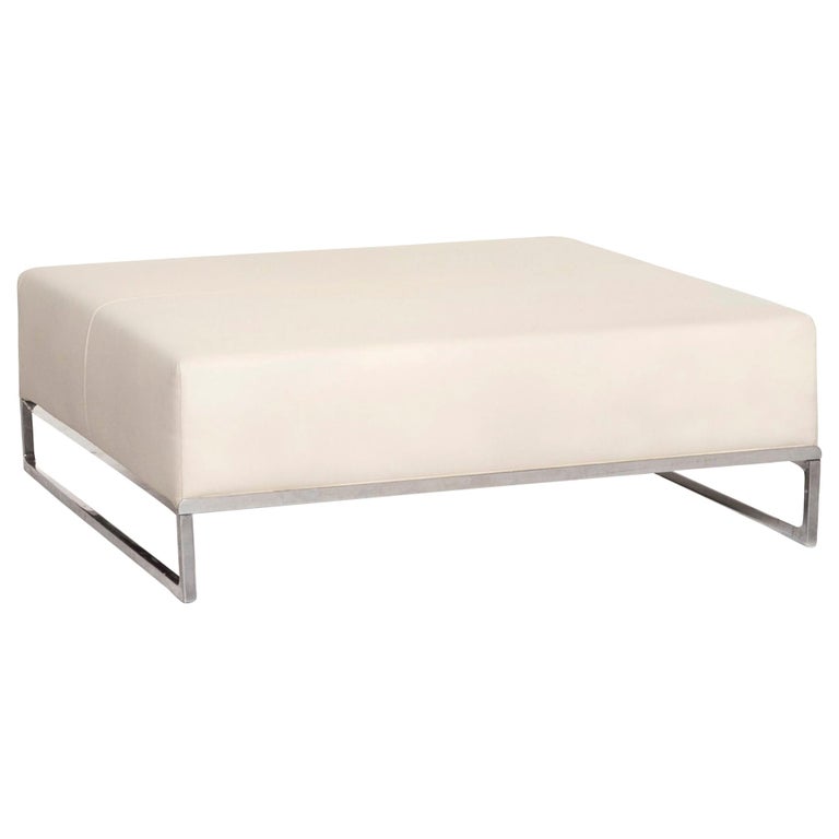 B&B Italia Stool Cream Ottoman at 1stDibs