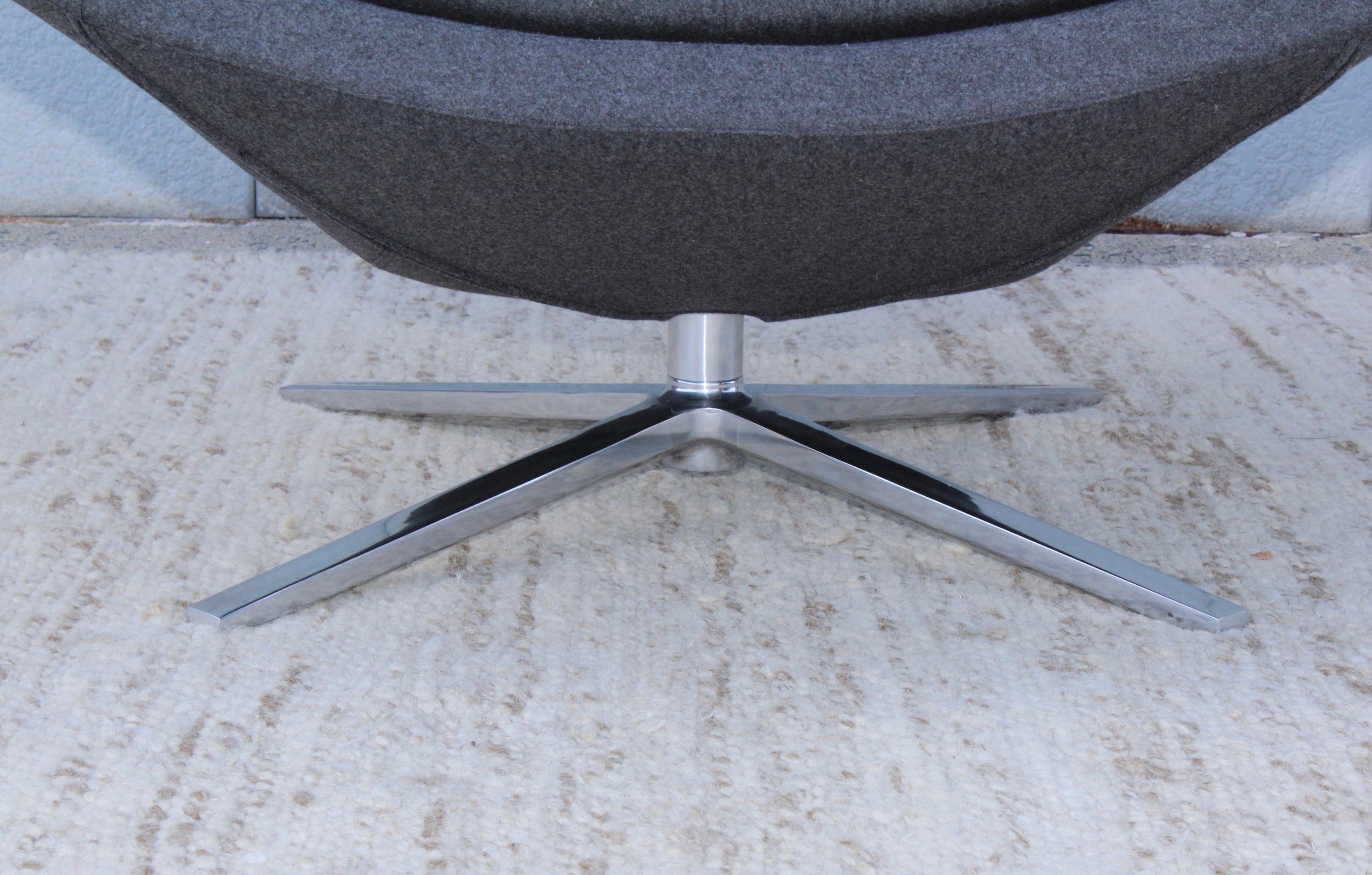 B&B Italia Swivel Lounge Chair Designed by Jeffrey Bernett at 1stDibs ...