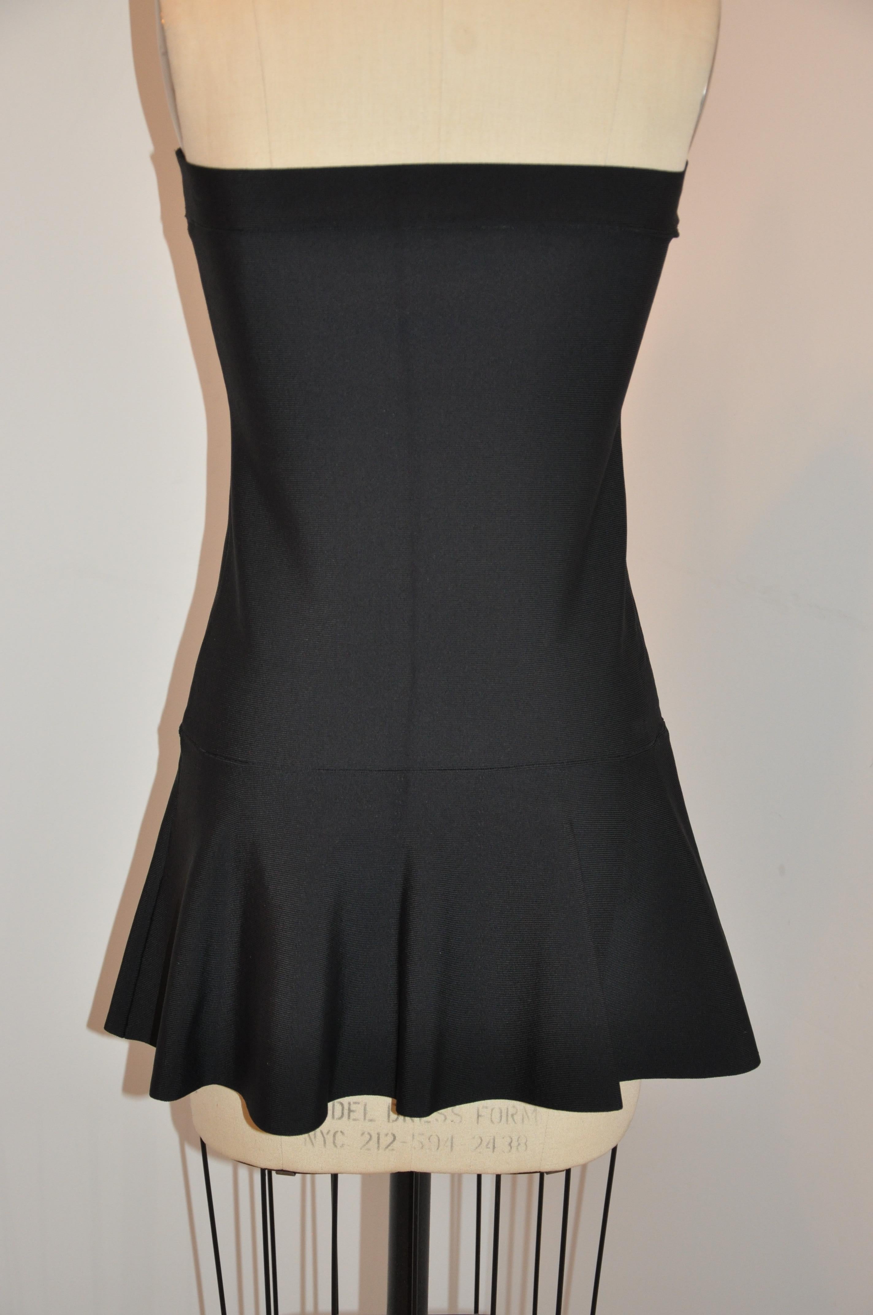 BCBGMaxazria Versatile Midnight Black Spandex Body-Hugging Skirt ...