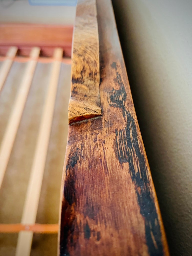 BDDW Horizontal Live-Edge Slab Bed For Sale at 1stDibs