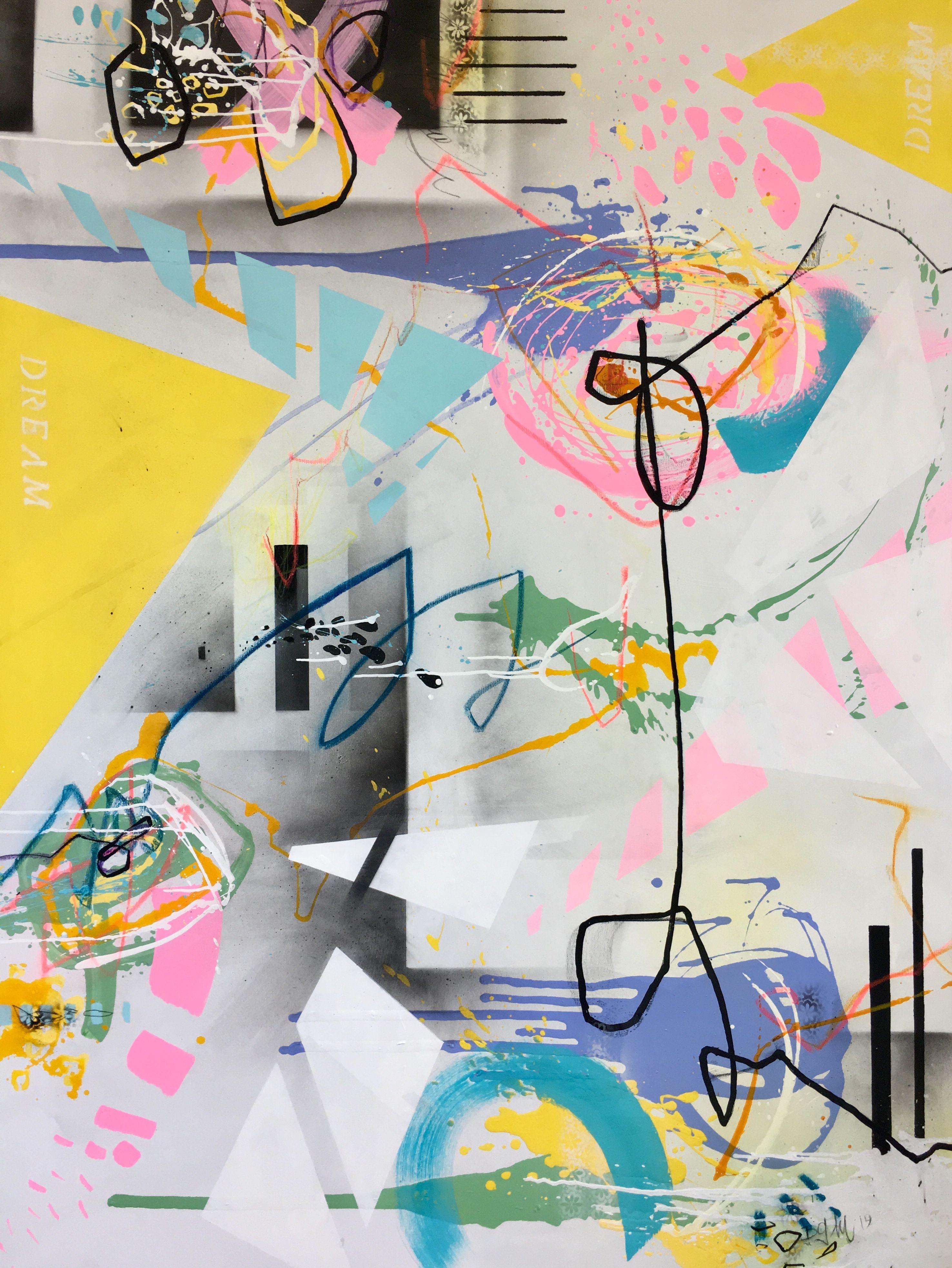 Bea Garding Schubert - Far from words IV, Mixed Media on Canvas For ...