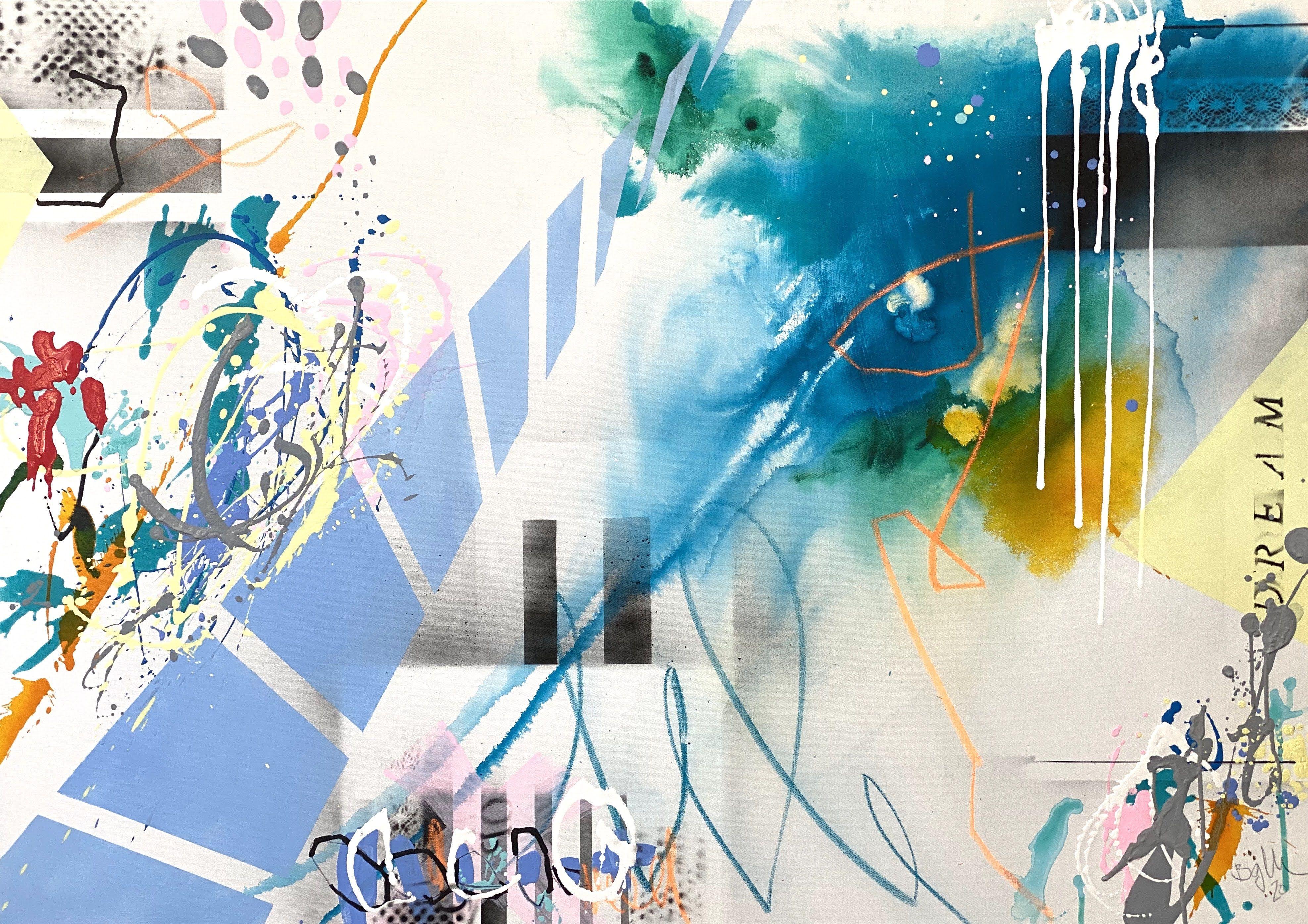Bea Garding Schubert - Dream XVII (XL), Painting, Acrylic on Canvas For ...