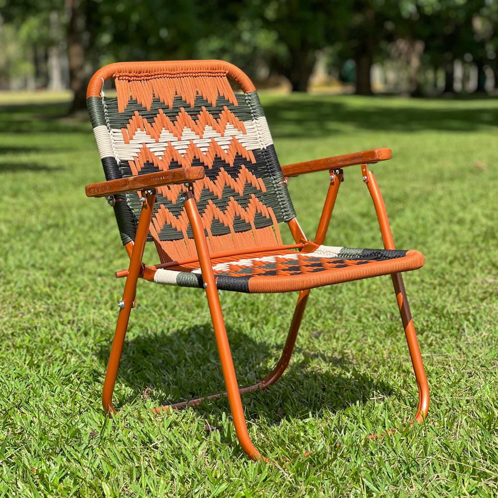 Beach chair Japú Trama 6 Musk green Outdoor area Garden and Lawn ...