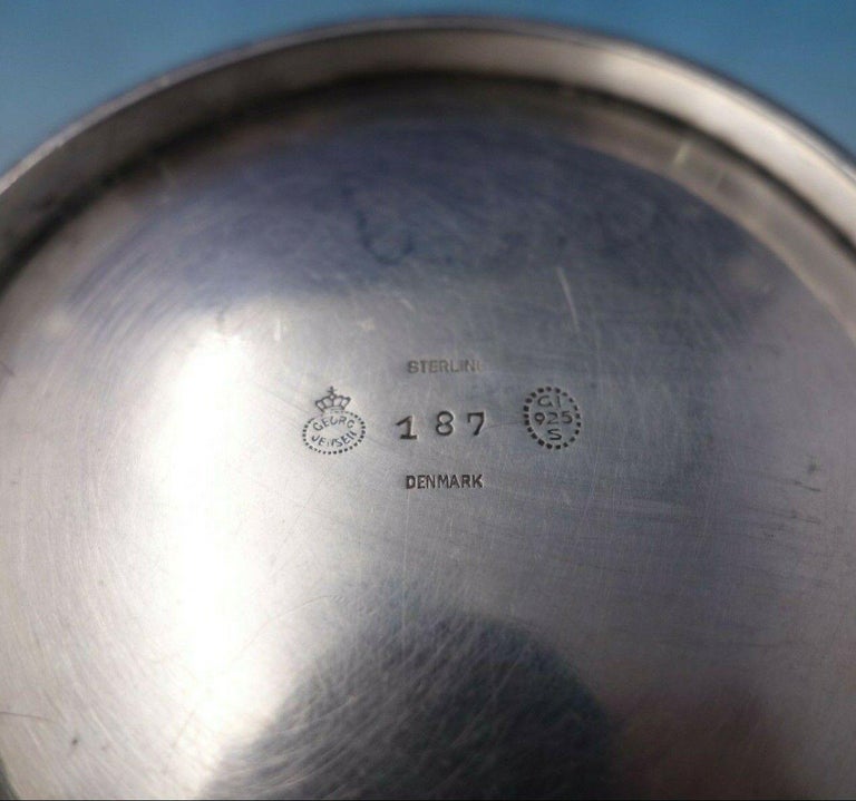 Beaded by Georg Jensen Sterling Silver Chocolate Pot Set 3pc #187 ...