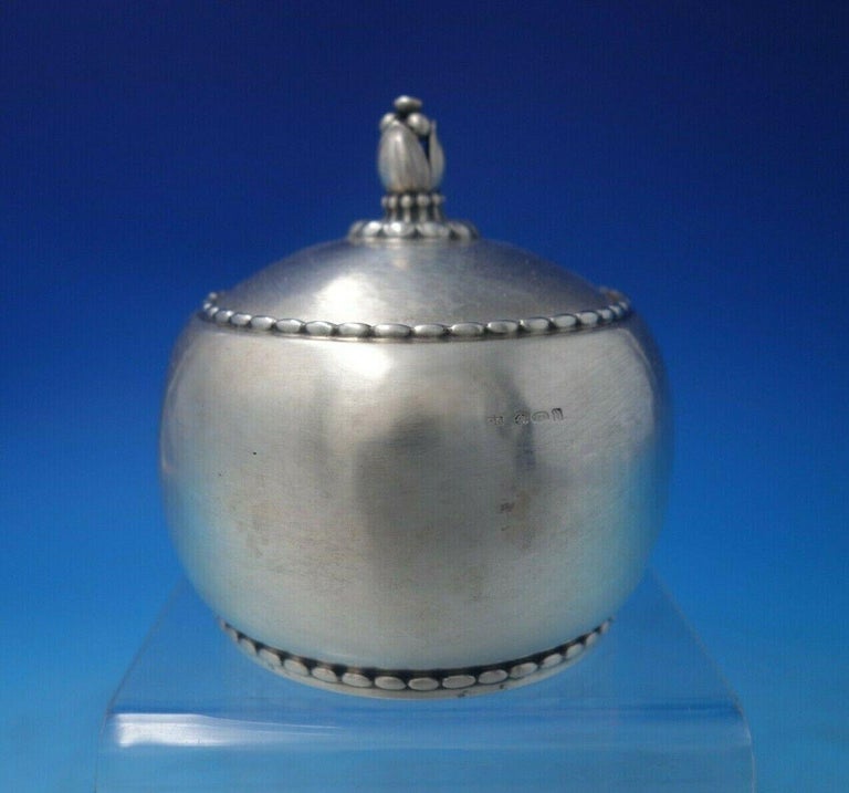 Beaded by Georg Jensen Sterling Silver Chocolate Pot Set 3pc #187 ...