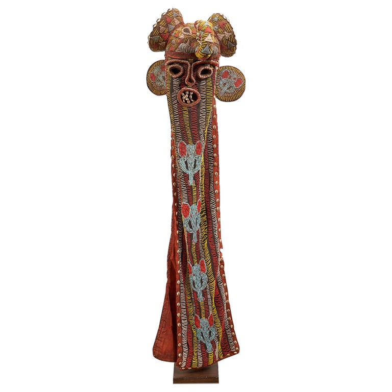 Beaded Elephant Mask, Grassland People, Cameroon For Sale at 1stDibs