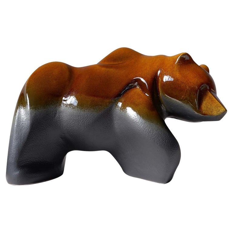 Bear Sculpture in Rust For Sale at 1stDibs