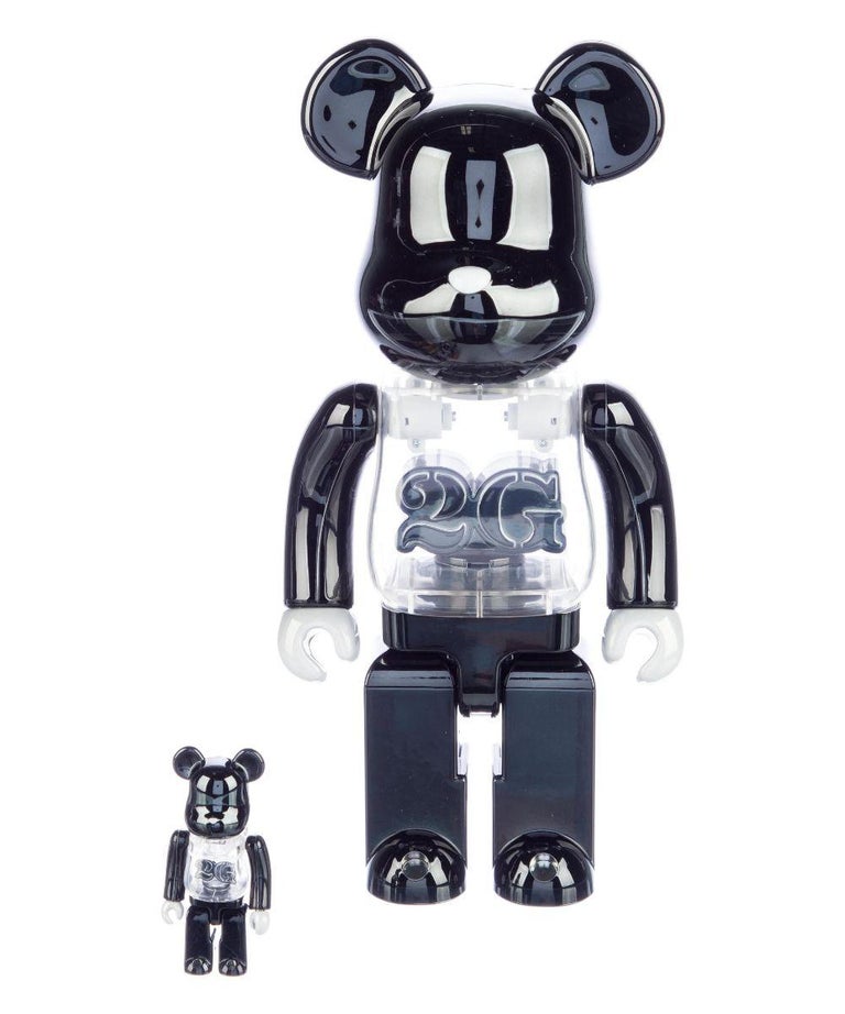 Bearbrick - 100%/400% Bearbrick 2G Exclusive Black Chrome For Sale at ...