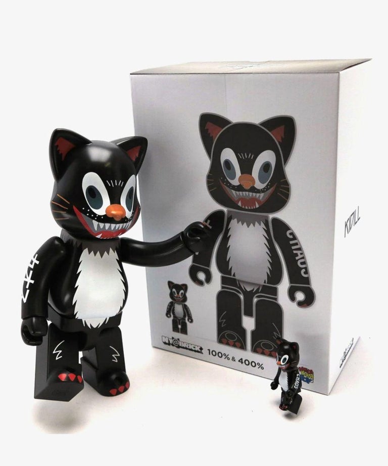 Bearbrick - 100%/400% Bearbrick Kidill Cat Nyabrick For Sale at 1stDibs
