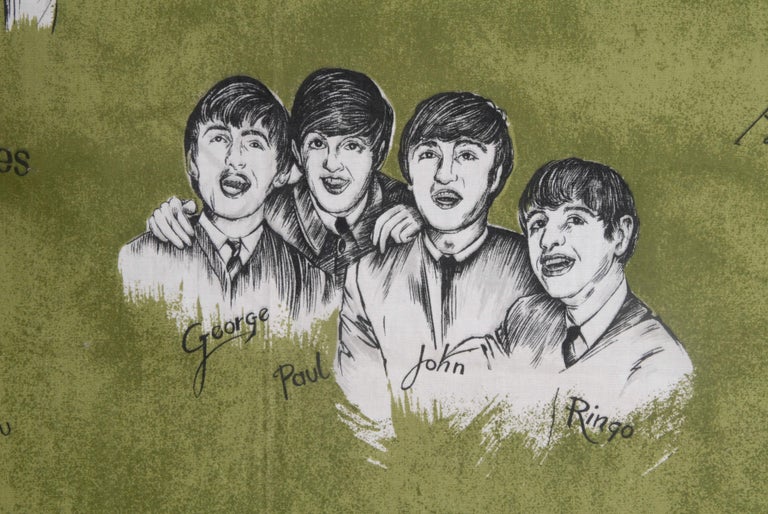 Beatles Fabric Holland, circa 1964 For Sale at 1stDibs | the beatles ...