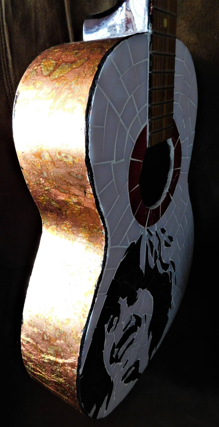 Beatles George Harrison Stained Glass Japanese Acoustic Guitar Artist ...