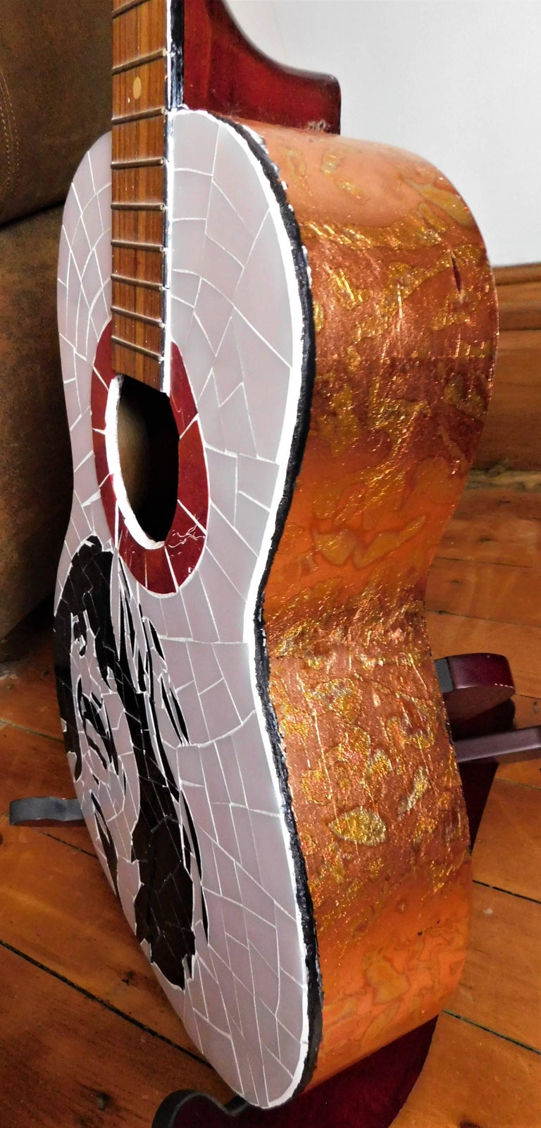 Beatles George Harrison Stained Glass Japanese Acoustic Guitar Artist ...