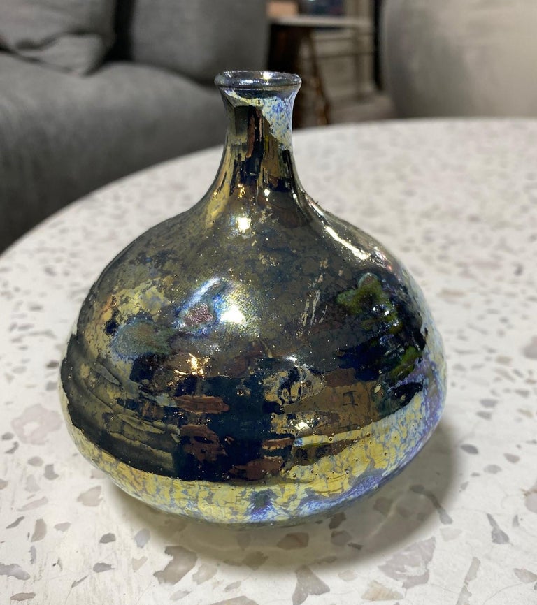 Beatrice Wood Signed Iridescent Gold Luster Glaze California Studio ...
