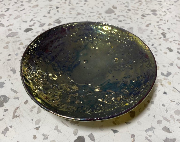 Beatrice Wood Signed Volcanic Iridescent Gold Luster Studio Pottery ...